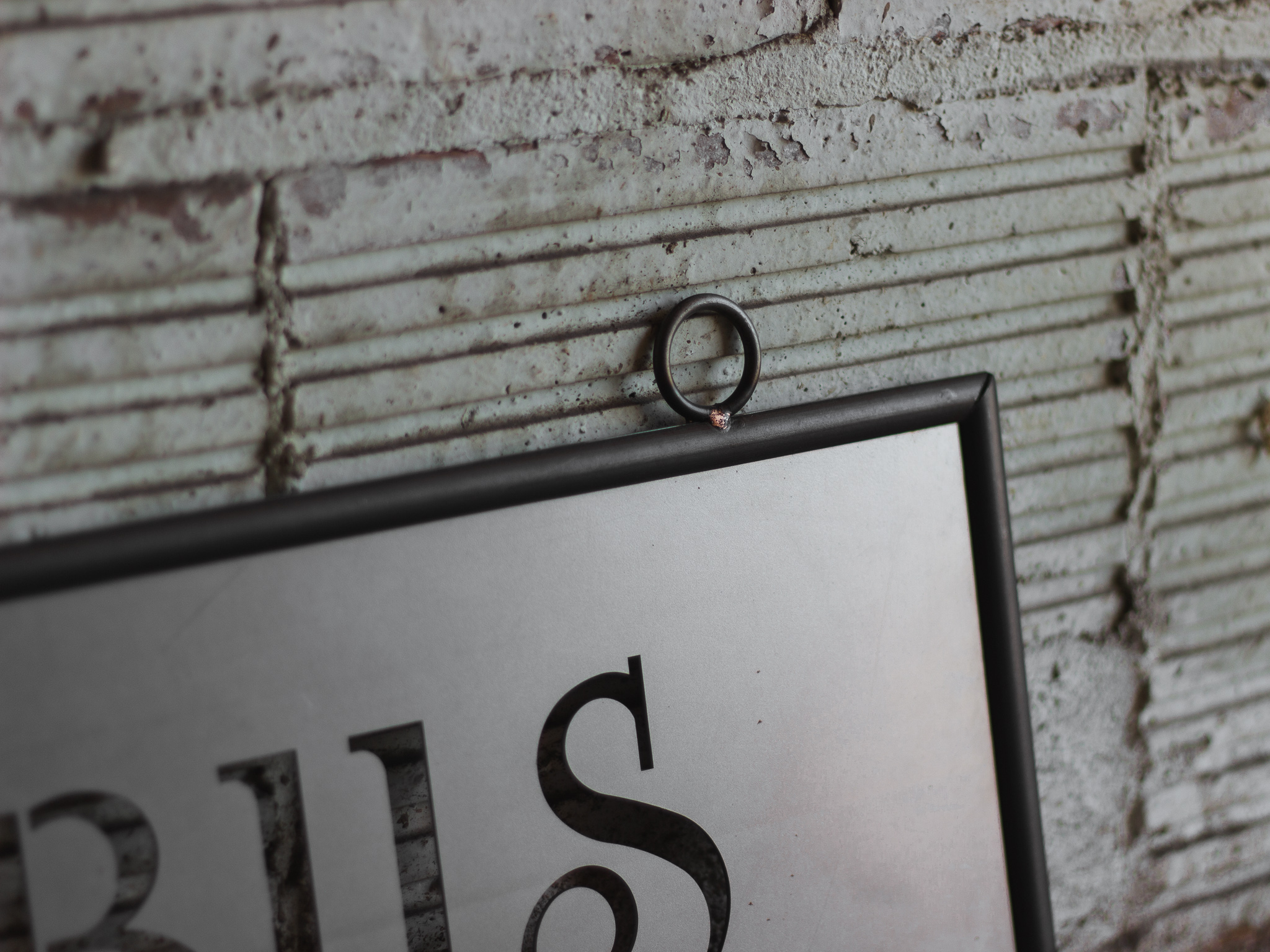 Suburb or Custom Text Wall Sign - Fortin Ironworks